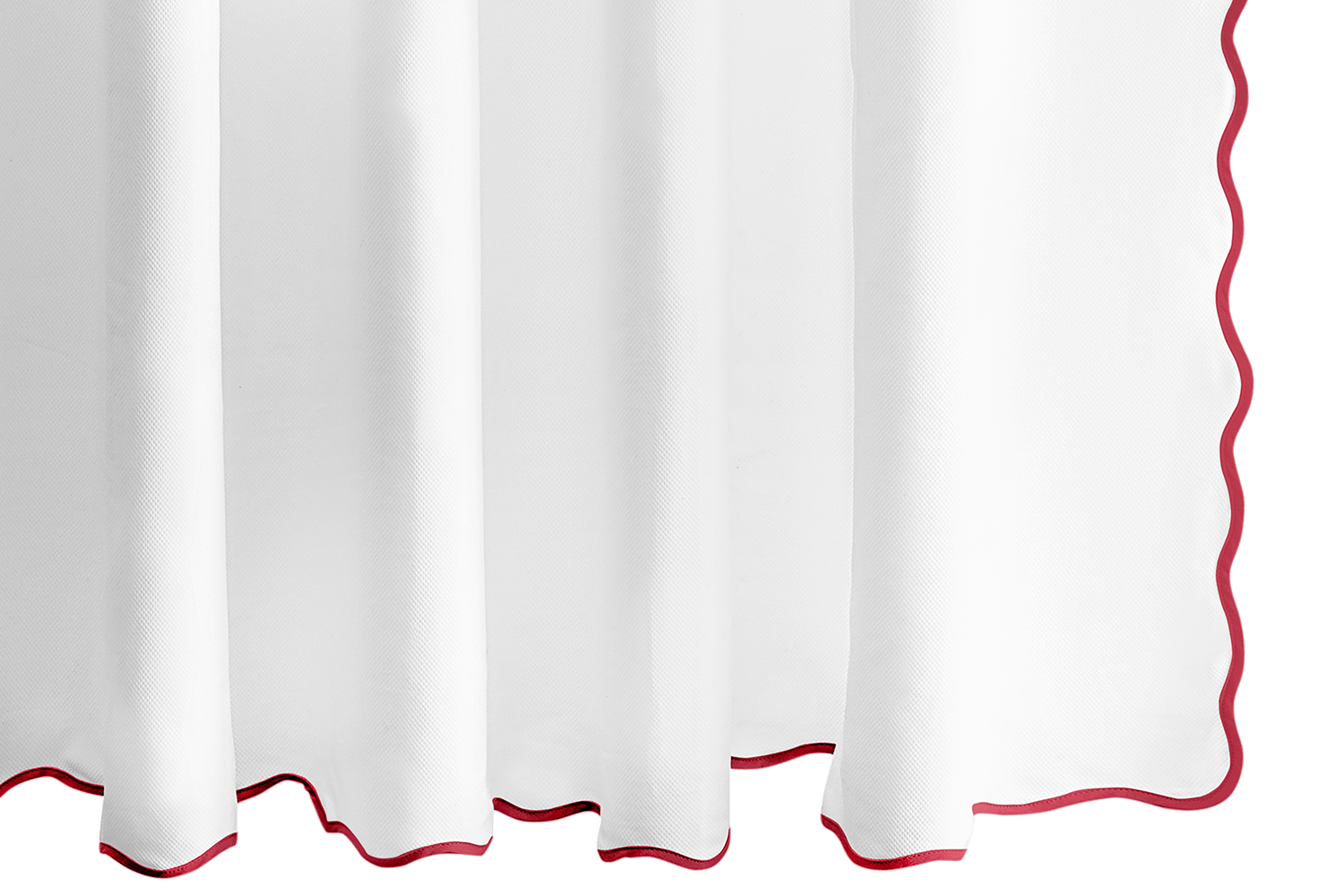 Camilla Pique Scallop Shower Curtain Matouk Luxury Linens